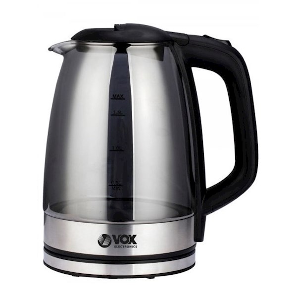 ელექტრო ჩაიდანი Vox Wk8008 2200w 1 7l Electric Kettle Black
